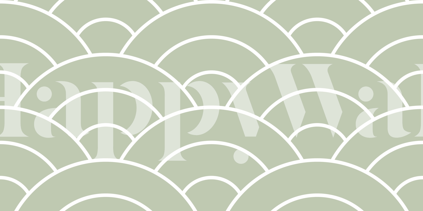 Sage Green Waves Wallpaper for Modern Decor