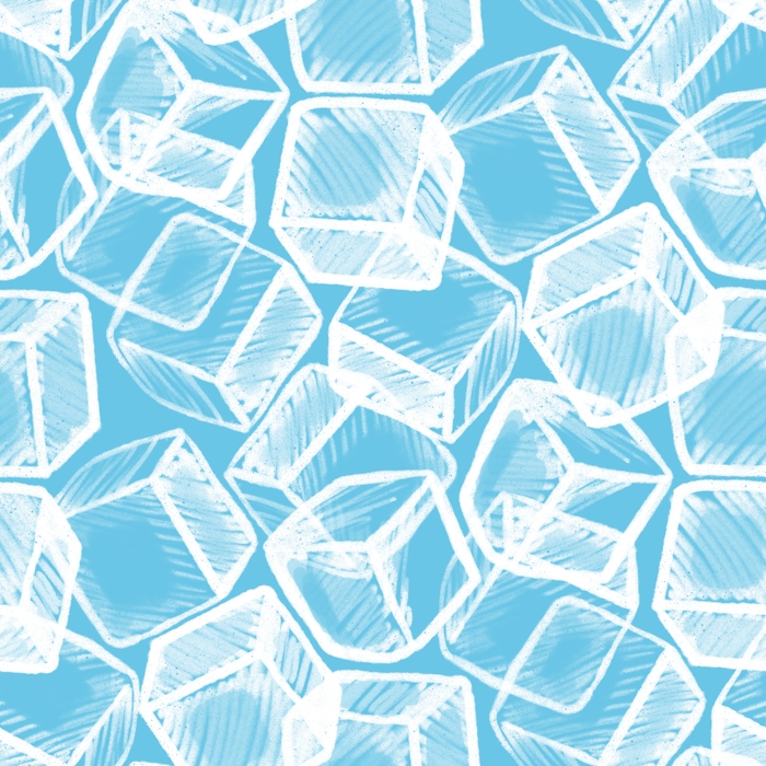 Turquoise Blue Ice Cubes Wallpaper