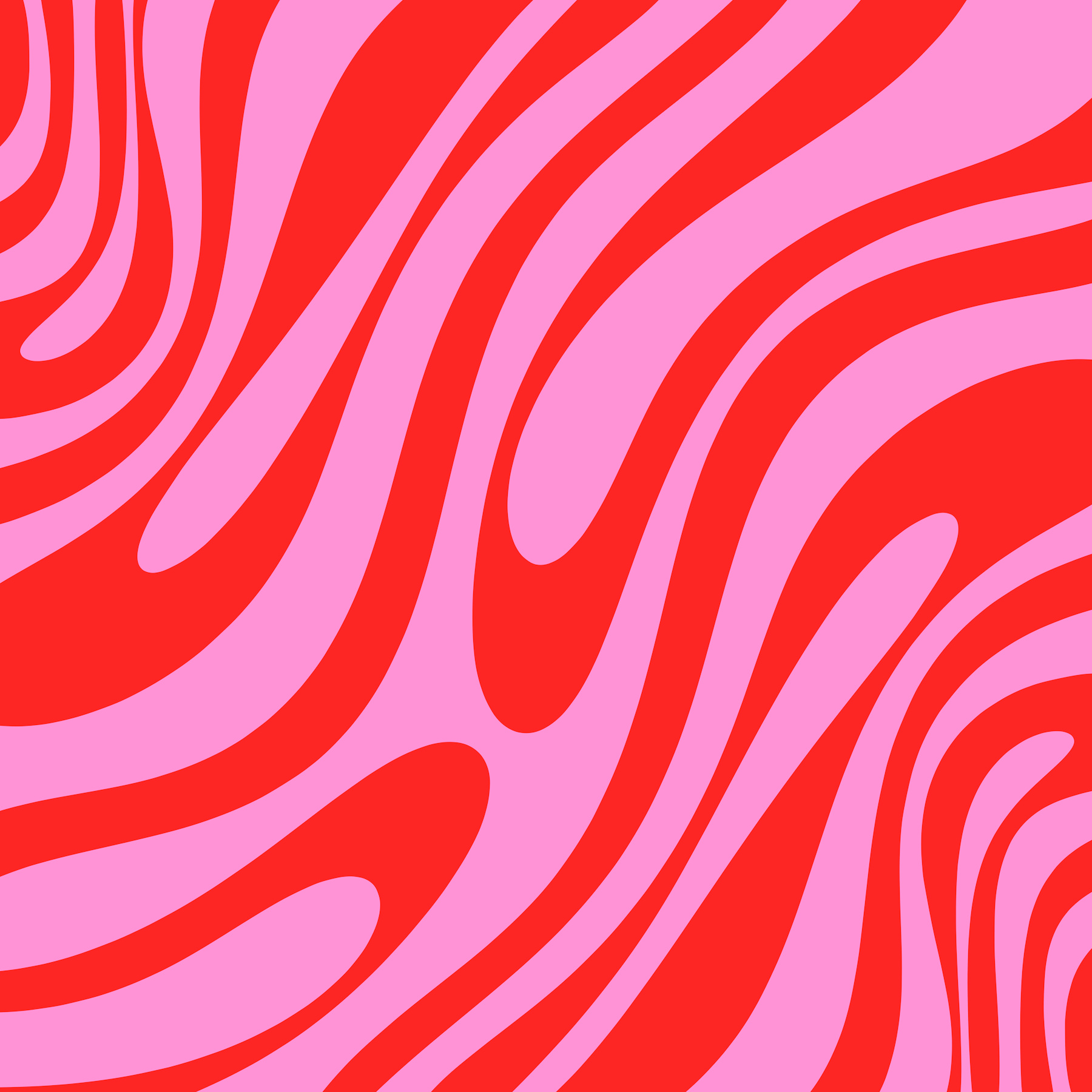 Groovy Abstract Wavy Loops Wallpaper