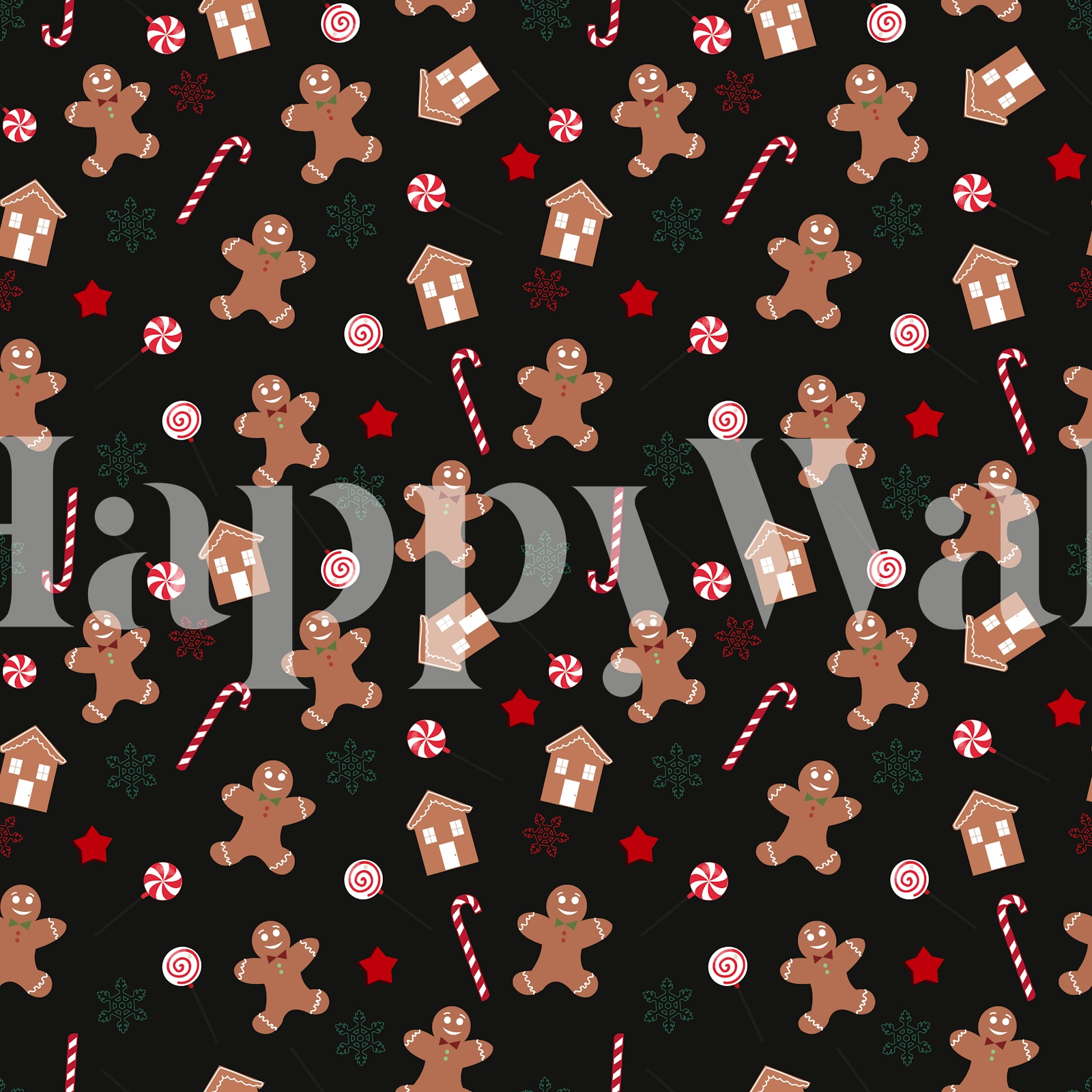 Gingerbread Cookie Christmas Wallpaper