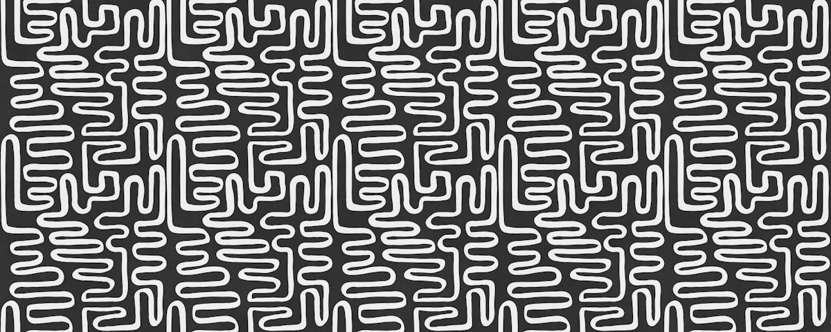Monochrome Maze Design behang | Happywall