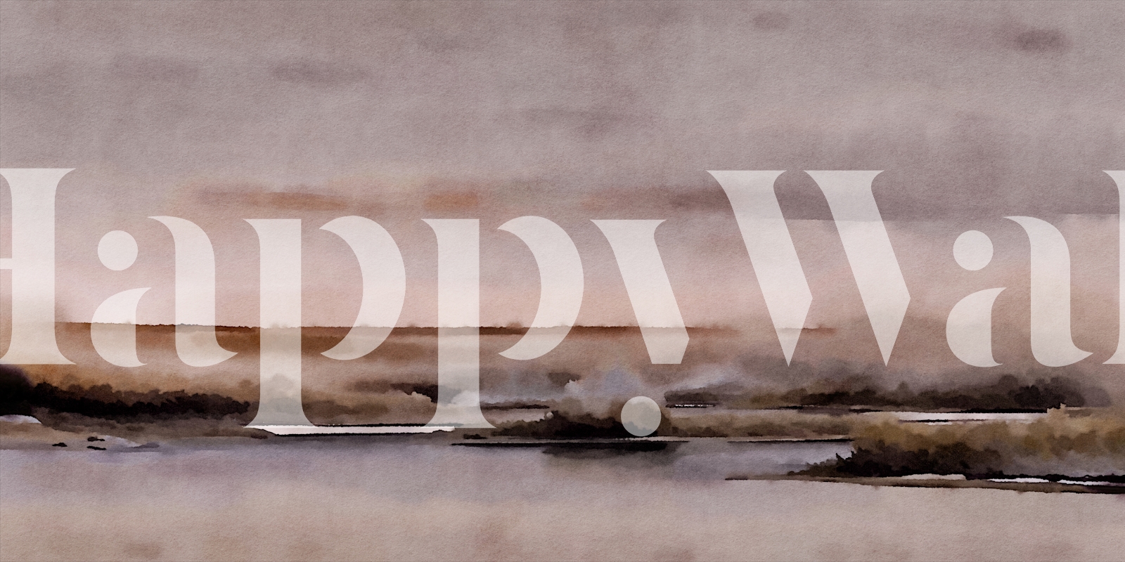 Landscape Earthy Marshland Abstract Water Wallpaper