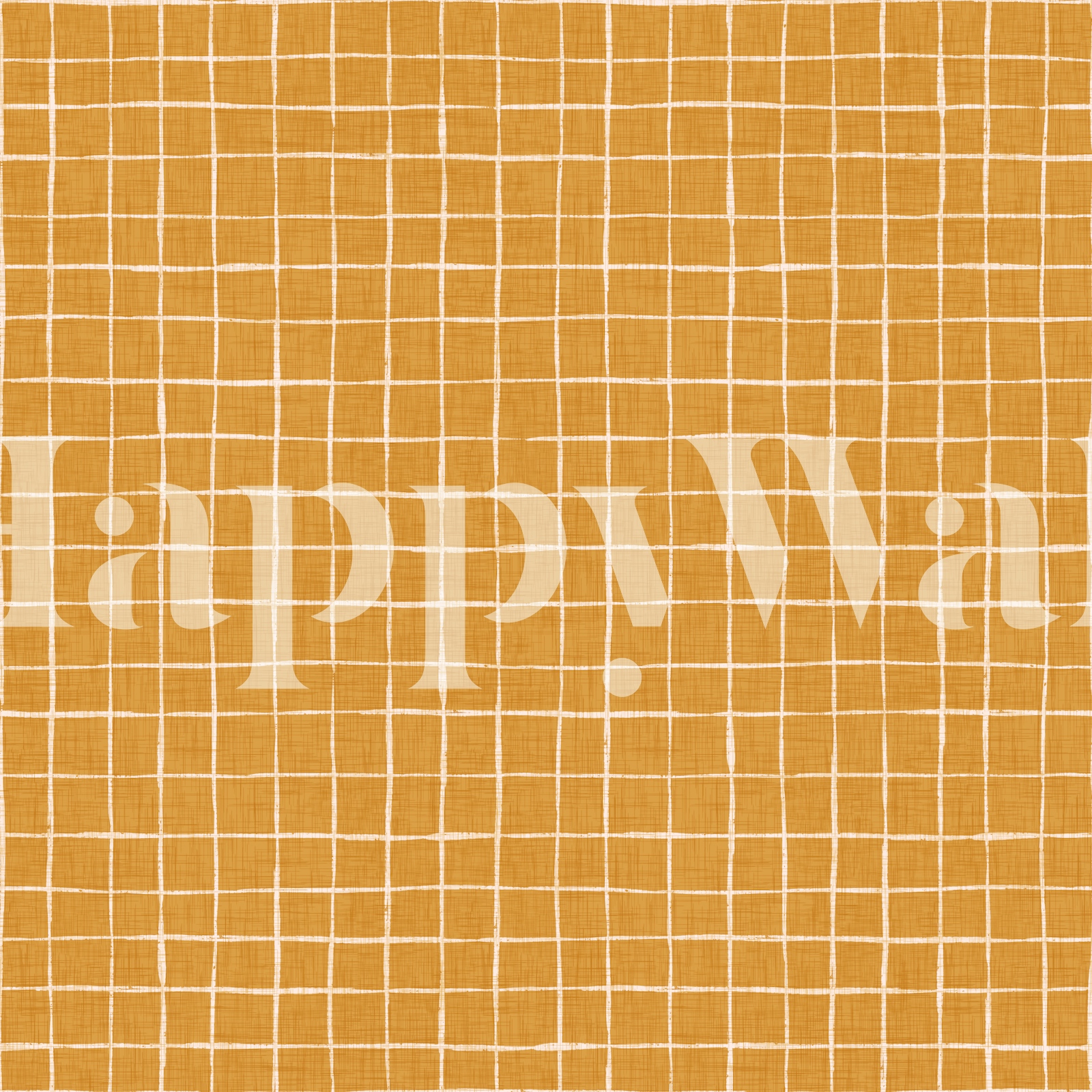 Orange Geometric Grid Wallpaper