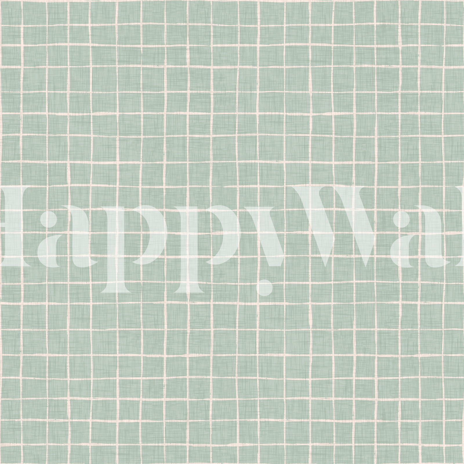Calming Teal Grid Wallpaper - happywall.com