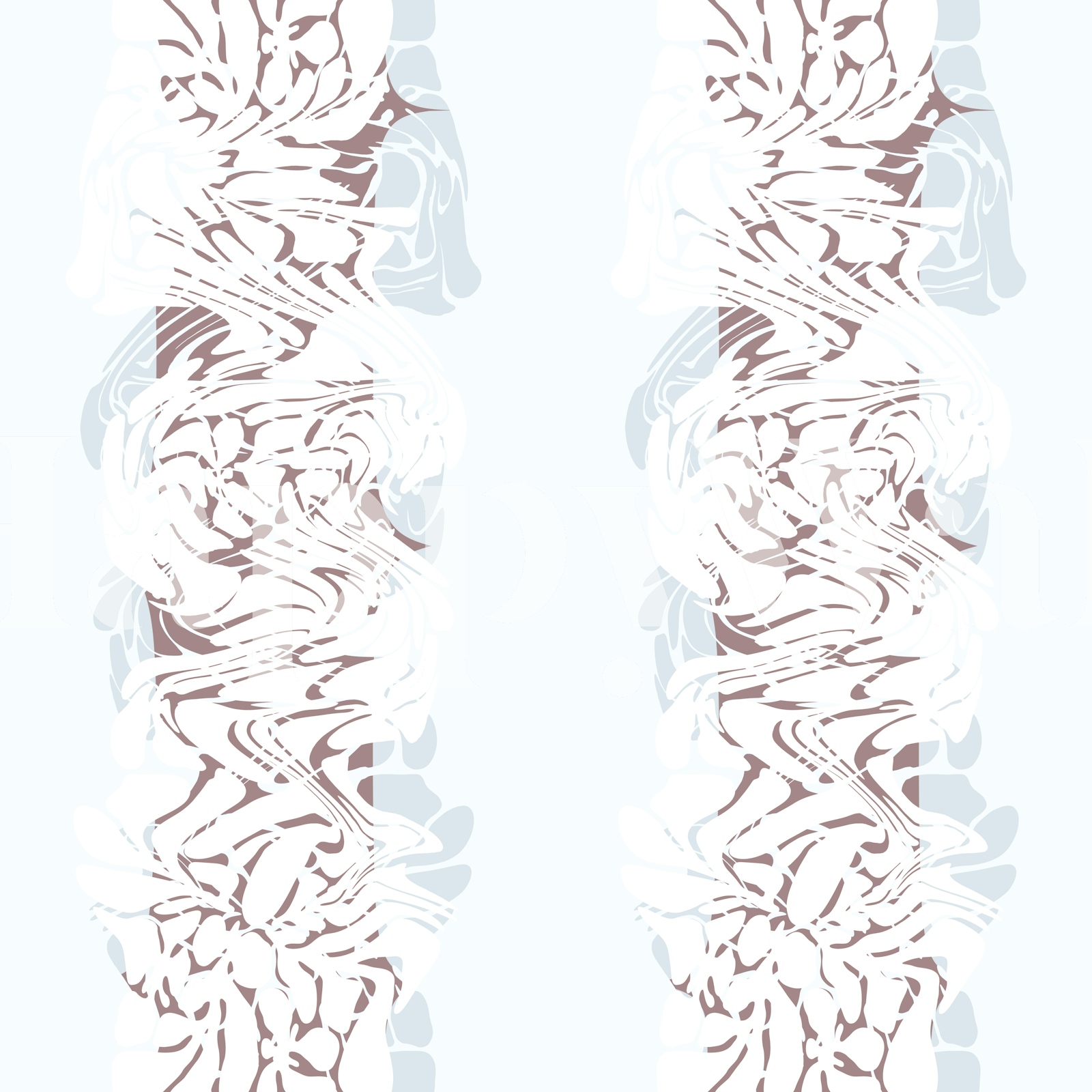 Calm Flowing Leaf Forms Wallpaper