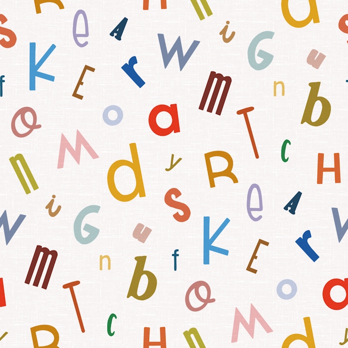 Colorful Letter Play - Happywall.com