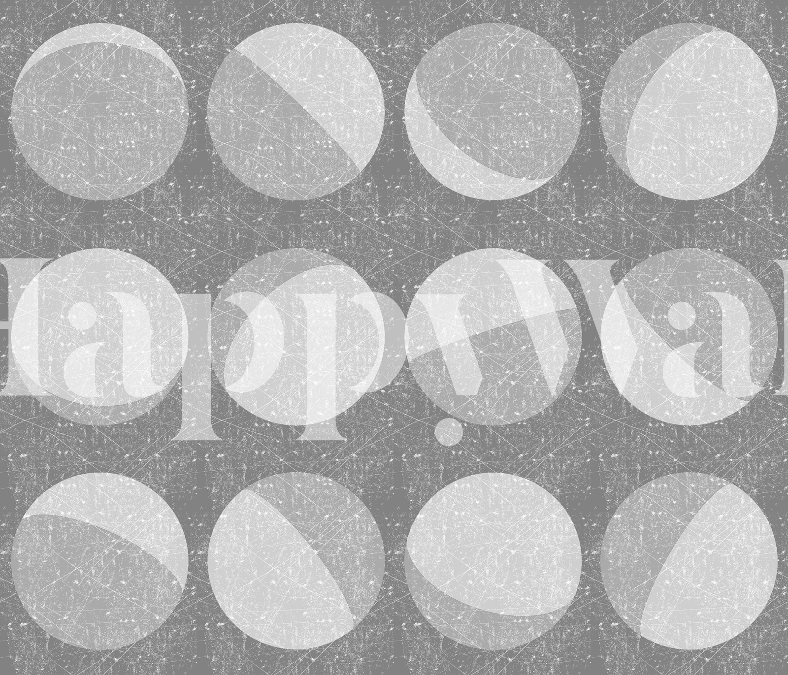 Minimalist Moon Phases Grey Wallpaper