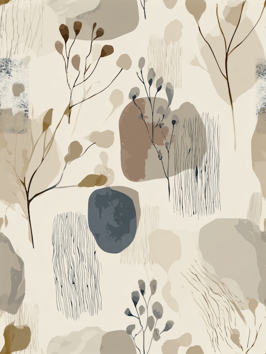Abstract Nature Hues Wallpaper