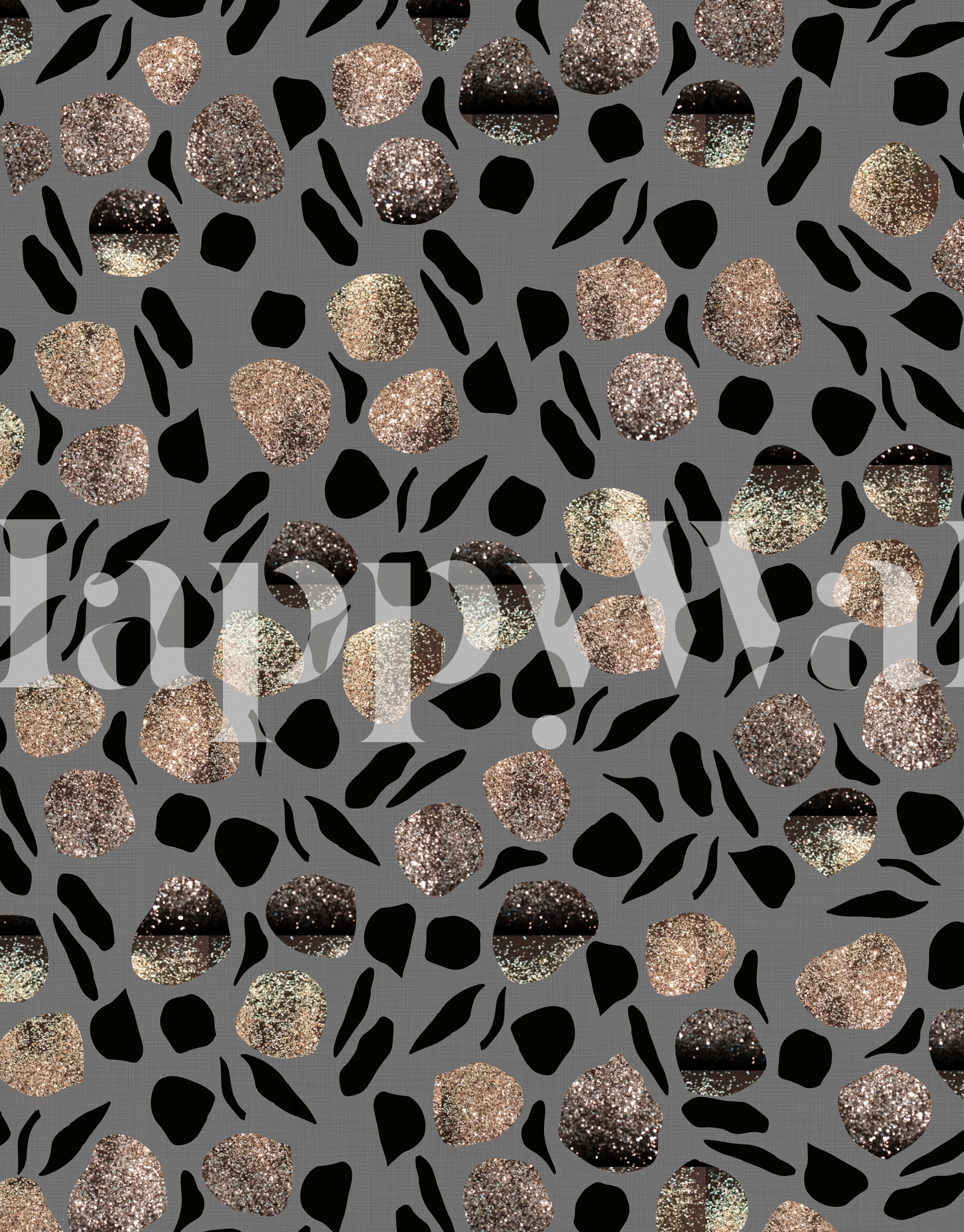 Animal Print Glitter Wallpaper for Modern Decor