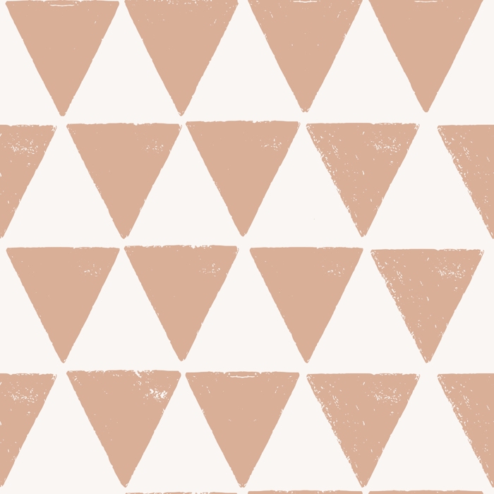 Geometric triangles in calming peach tones wallpaper papiers peint ...