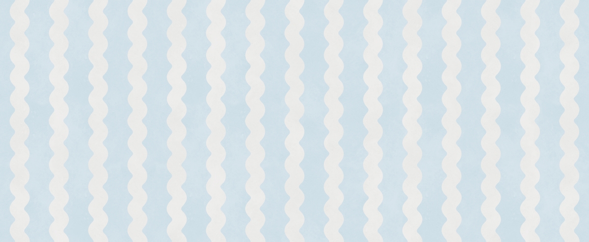 Blue Wavy Striped Wallpaper for Modern Rooms