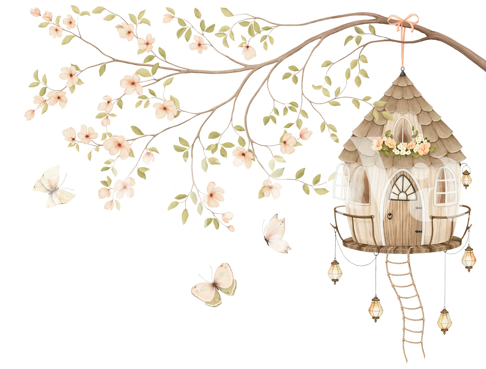 Fairy House Delight Wallpaper - Happywall.com