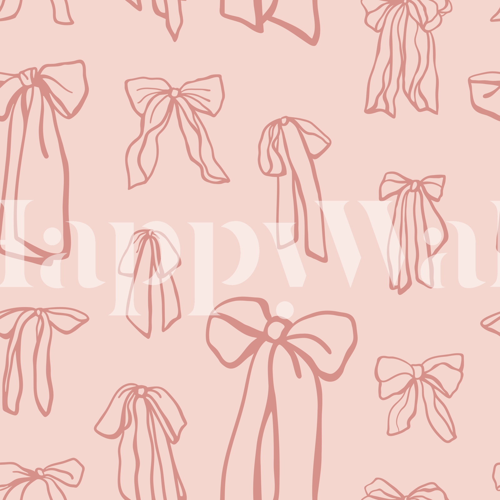 Charming Bow Design Wallpaper | happywall.com