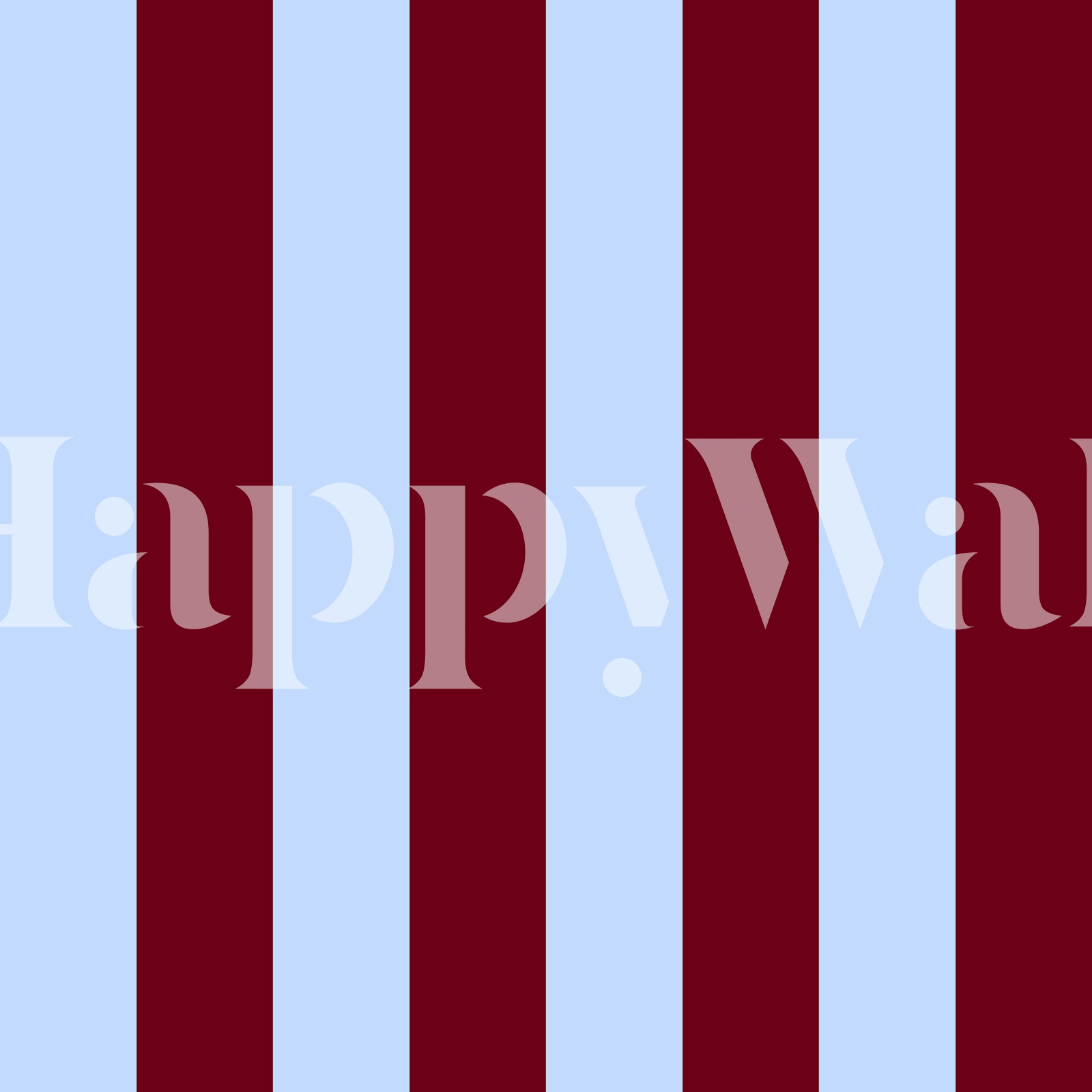 Burgundy & Blue Stripes Wallpaper - Happywall
