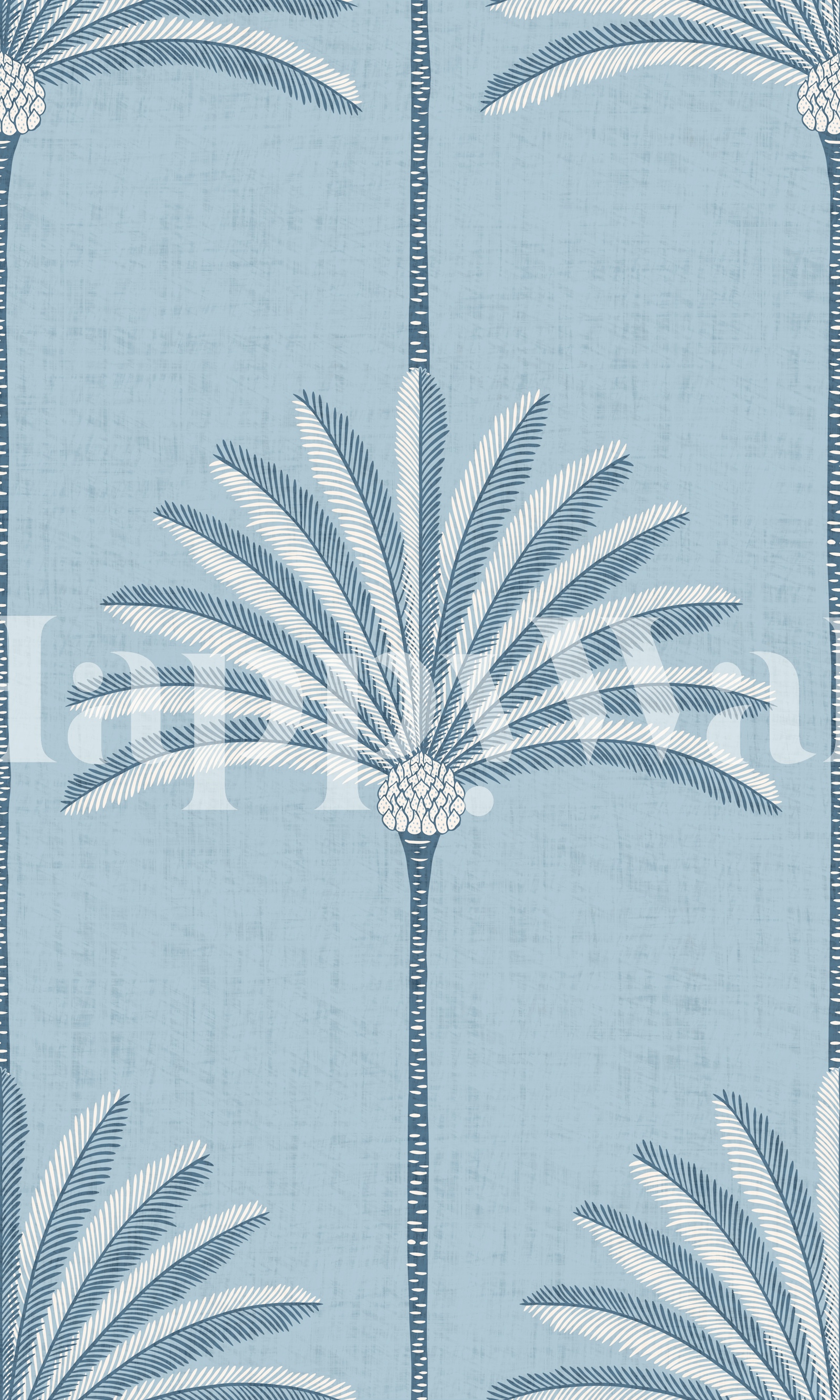Palm Stripes Breezy Blue - Happywall
