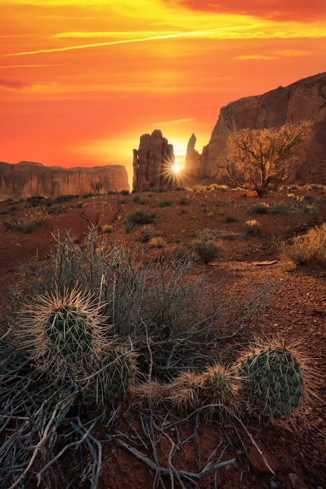 Southwestern Sunset Glow Wallpaper - happywall.com