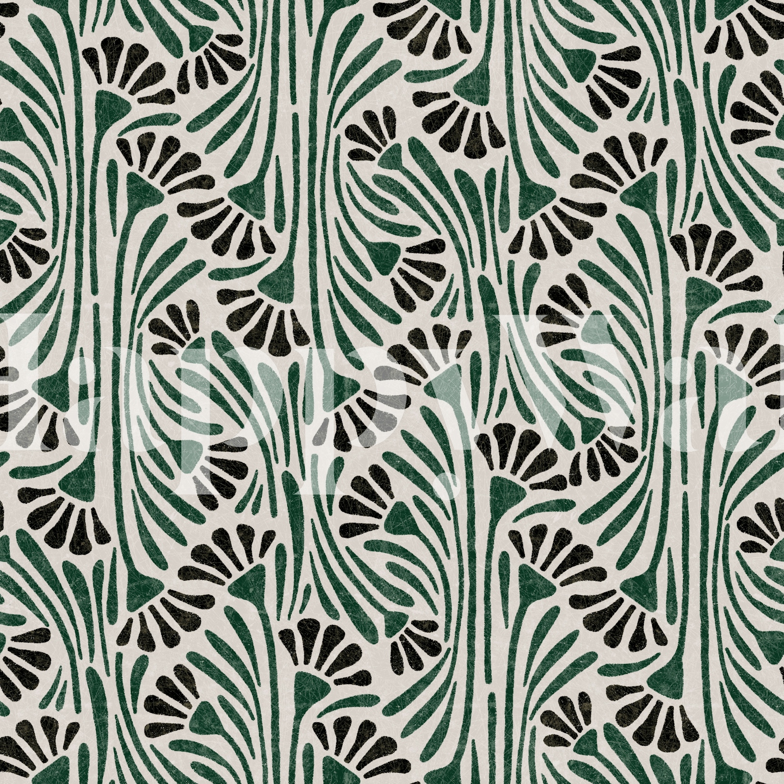 Green Floral Wallpaper for Modern Interiors