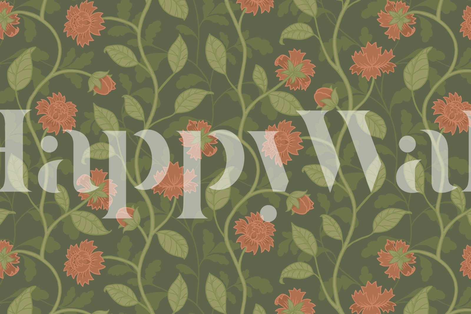 Amanda Dark Green Grand - Happywall