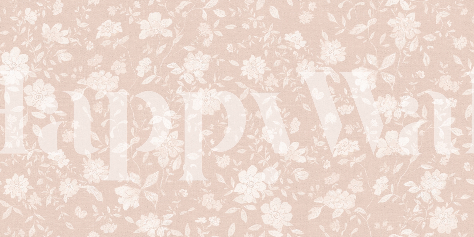 Vintage Floral Dusty Pink Wallpaper | happywall.com