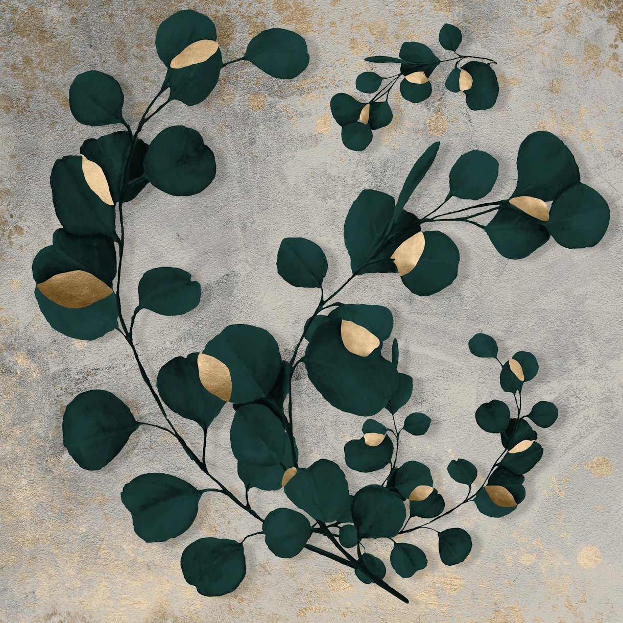 Leaf mini Green wallpaper - Happywall