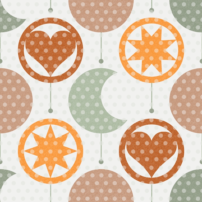 Retro Celestial Harmony Wallpaper - Happywall