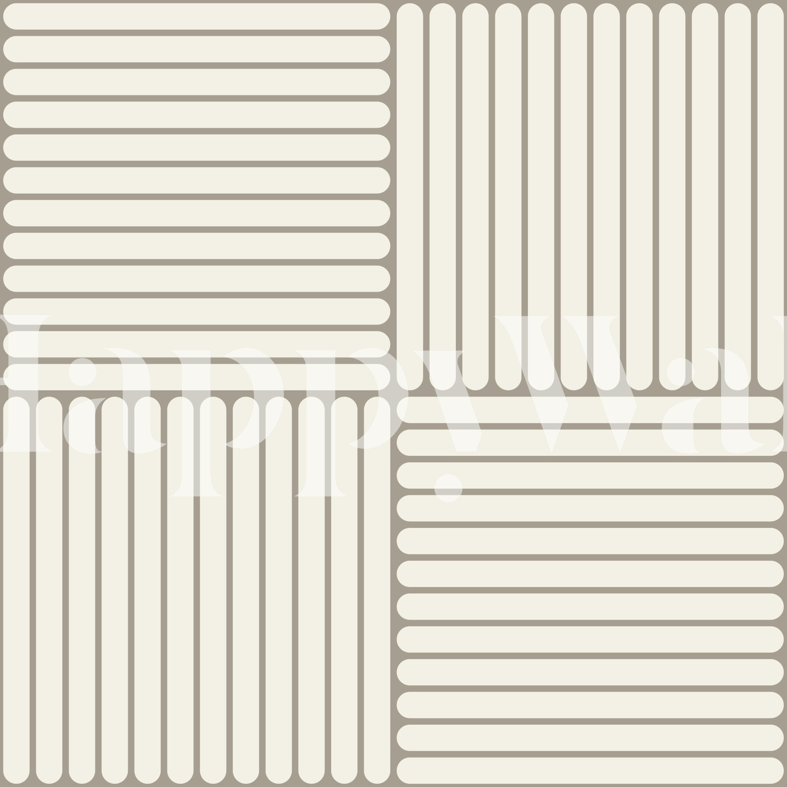 Japandi Grid Wallpaper | happywall.com