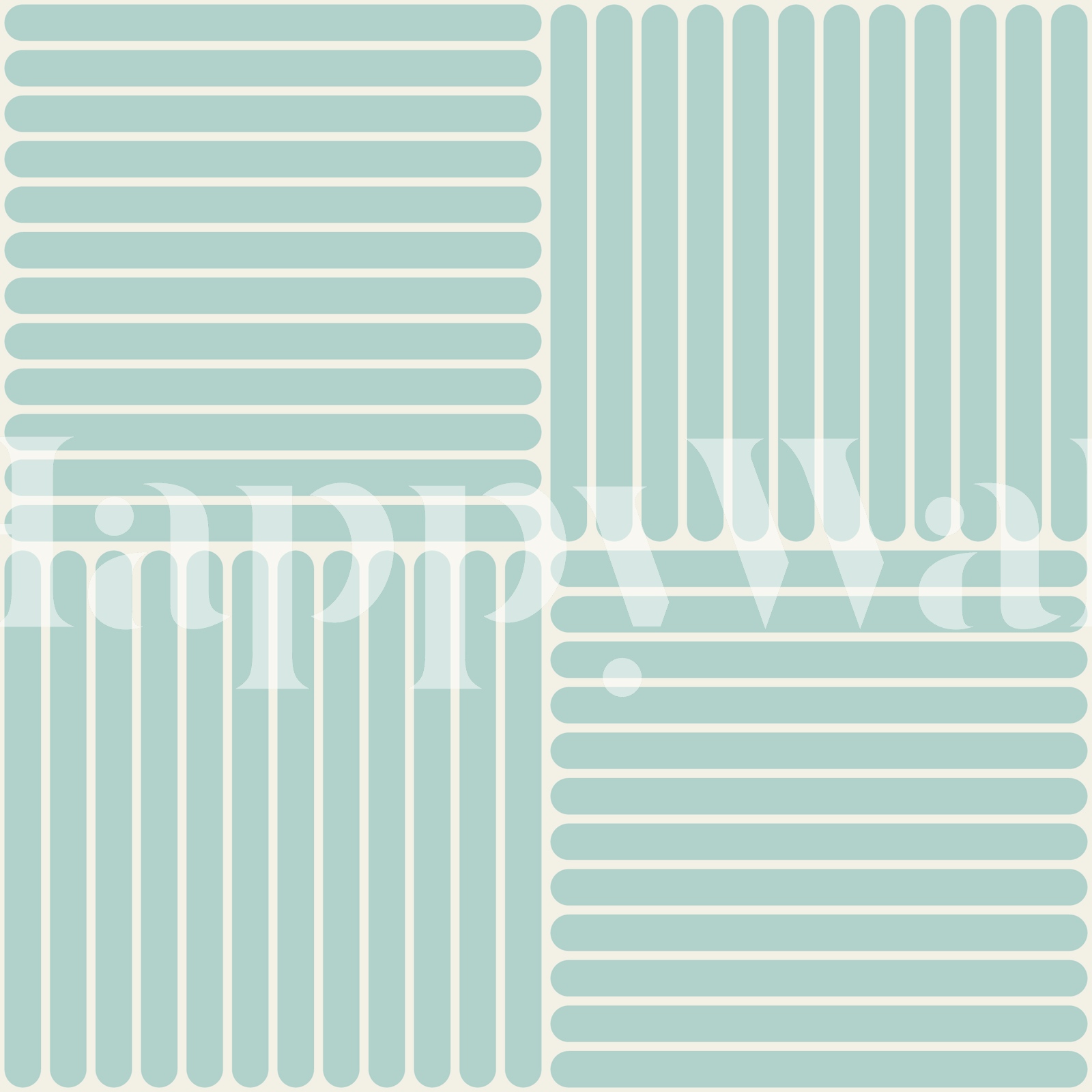 Japandi Grid Wallpaper - Happywall