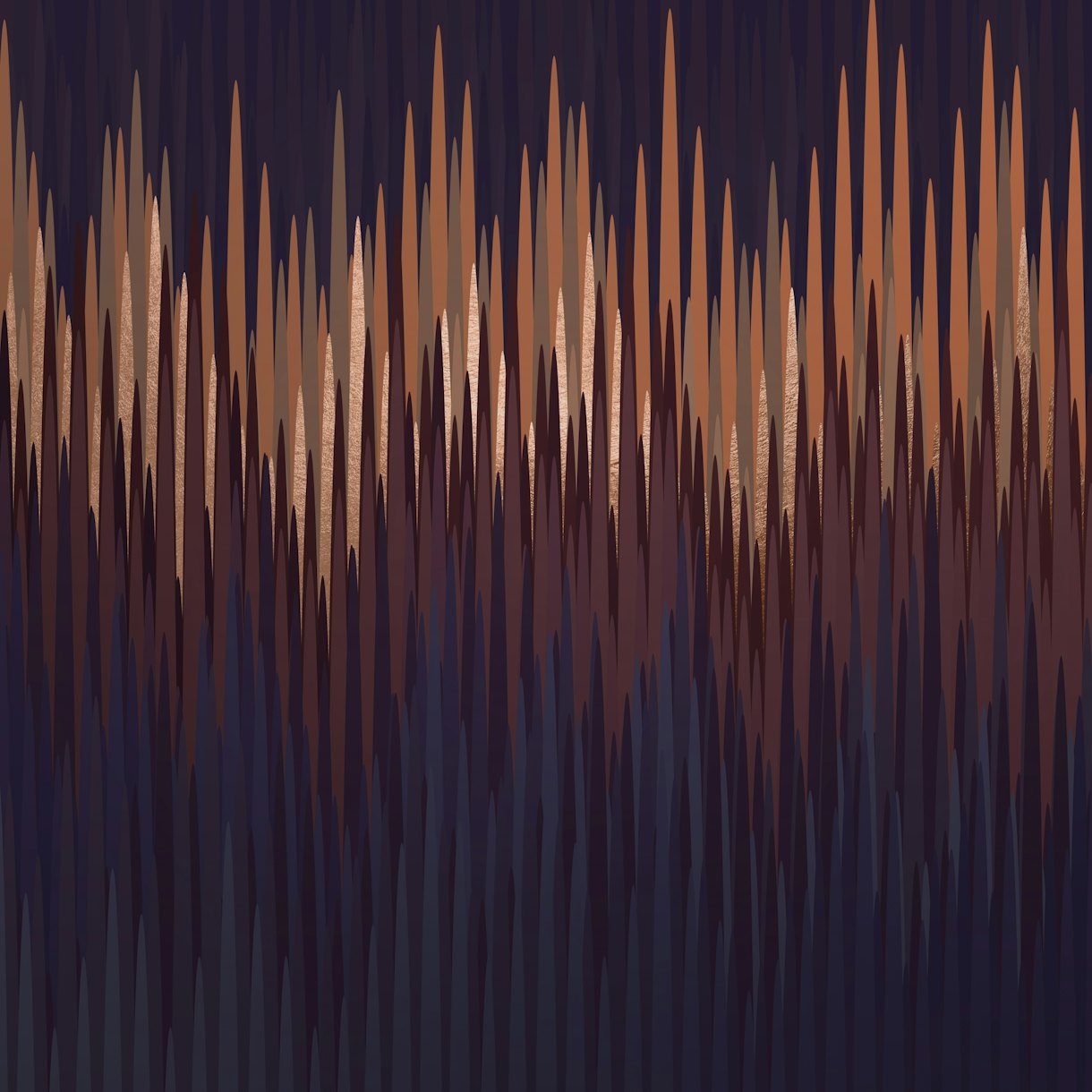 Geometric Wave II wallpaper - Happywall