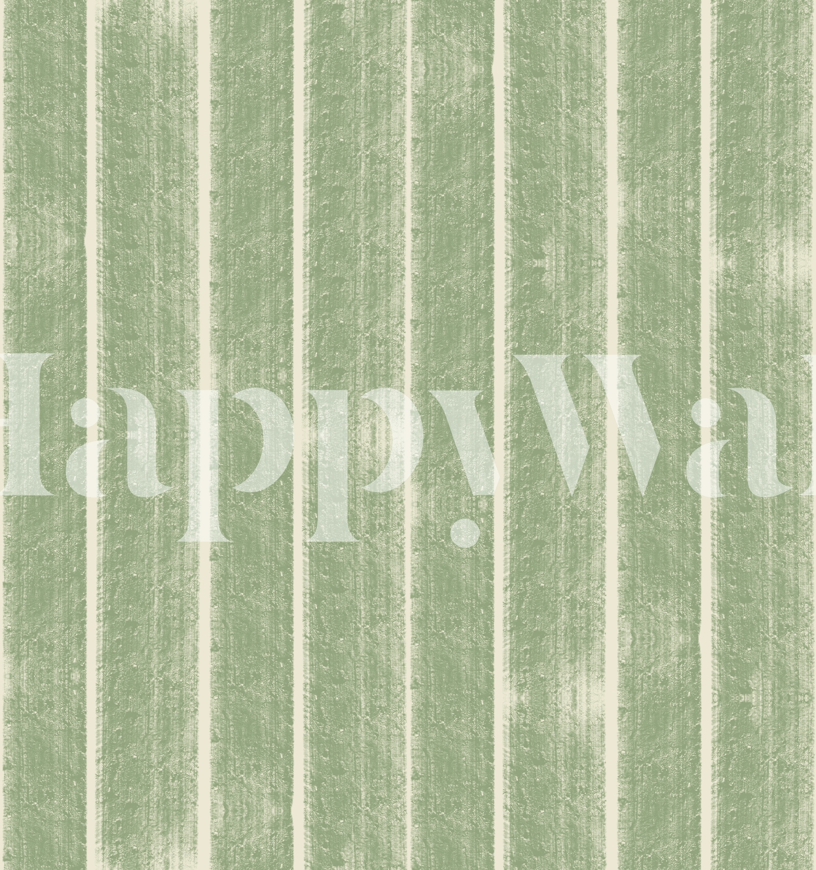 Sage Green Paint Stripes Wallpaper | happywall.com