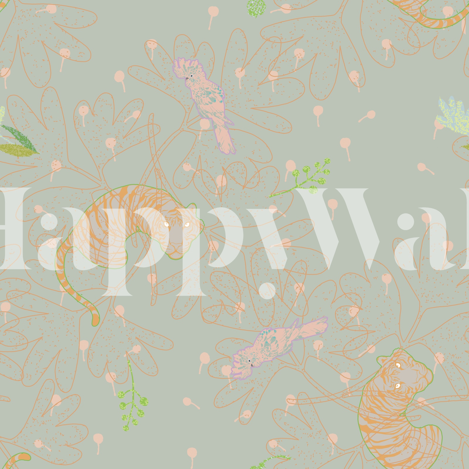 Above and Below-Mint Wallpaper - Happywall