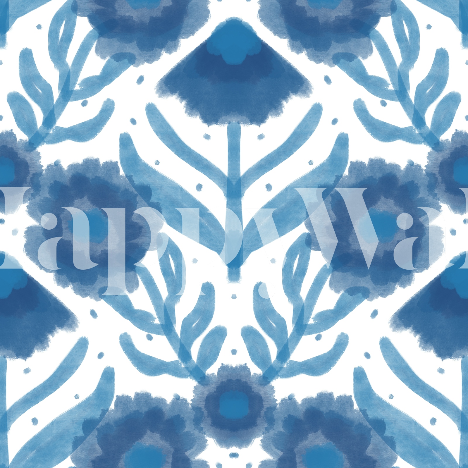 Indigo Blossom Dream Wallpaper - happywall.com
