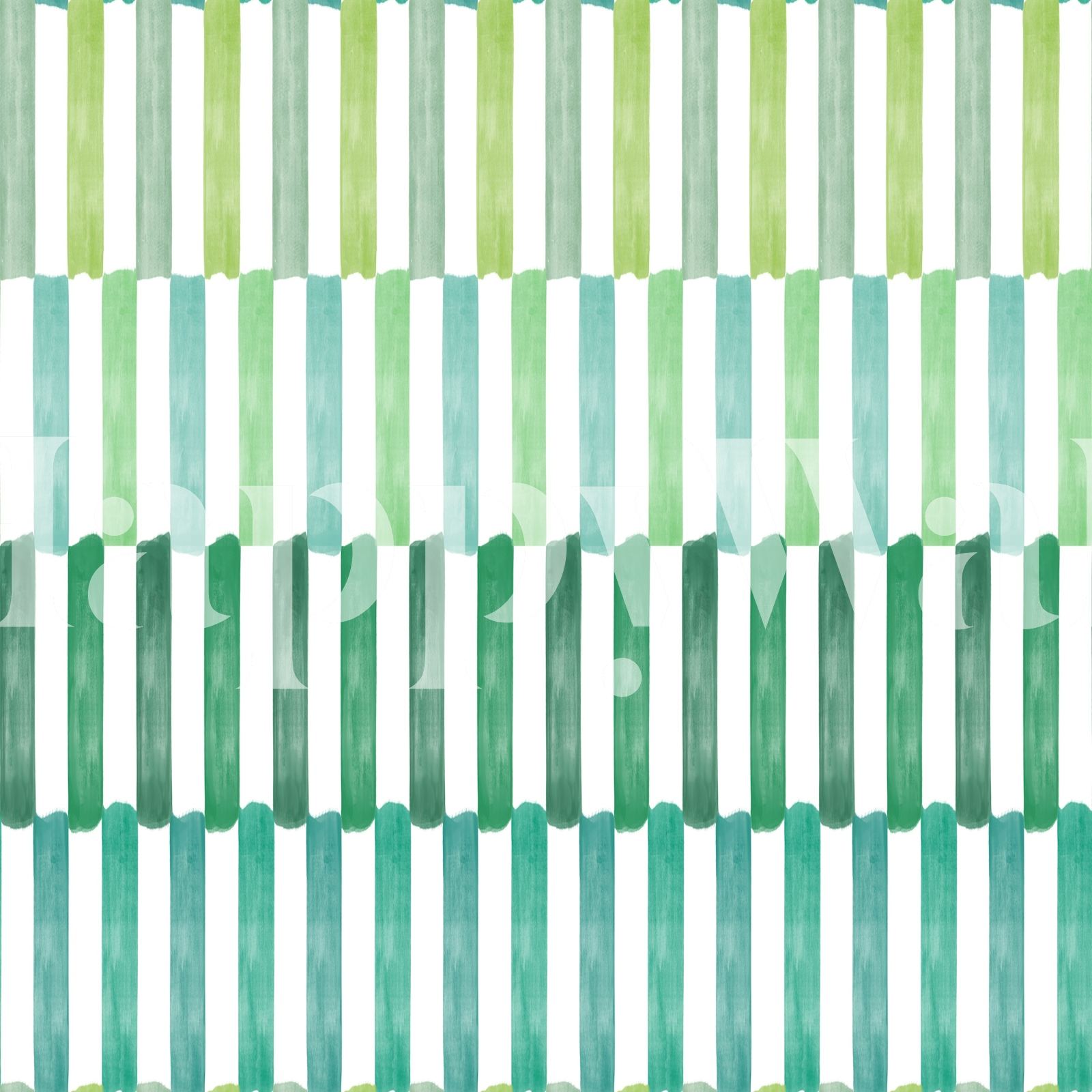 Green Vertical Striped Wallpaper for Modern Rooms