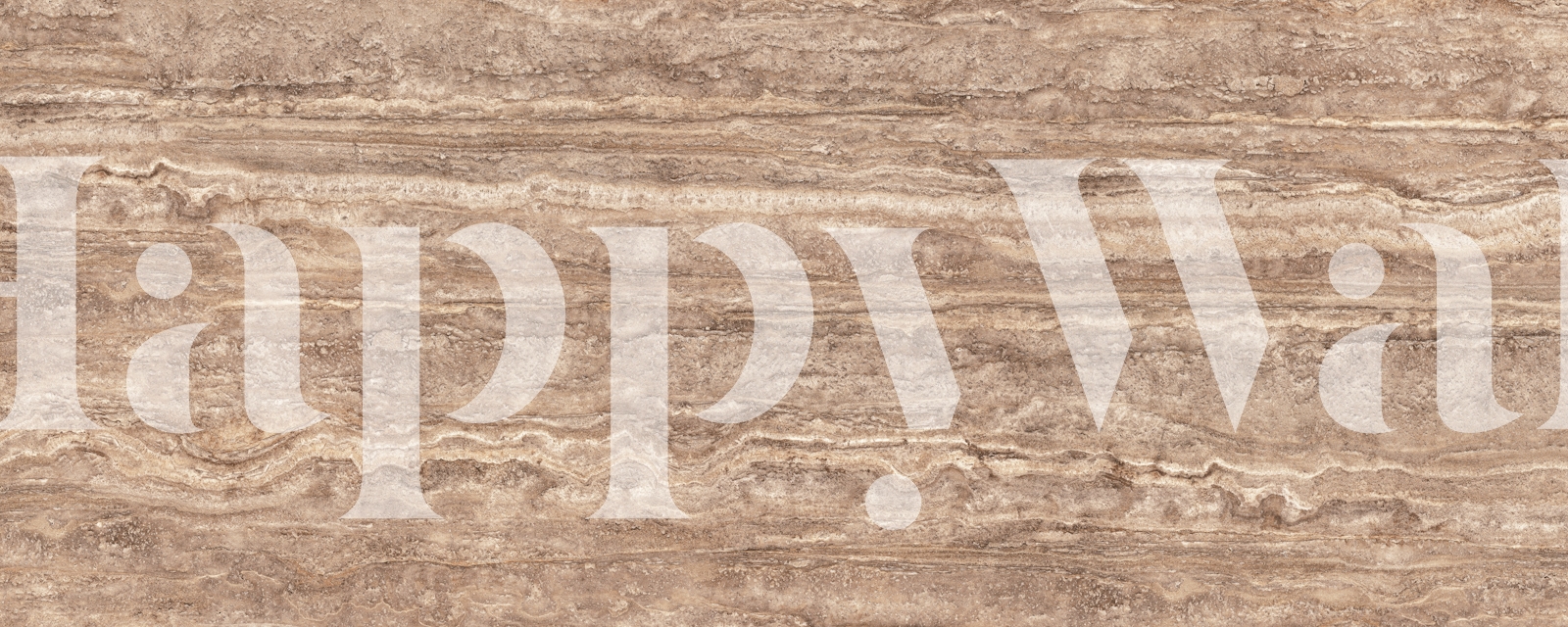 Classic Noce Travertine Strata Wallpaper | happywall.com