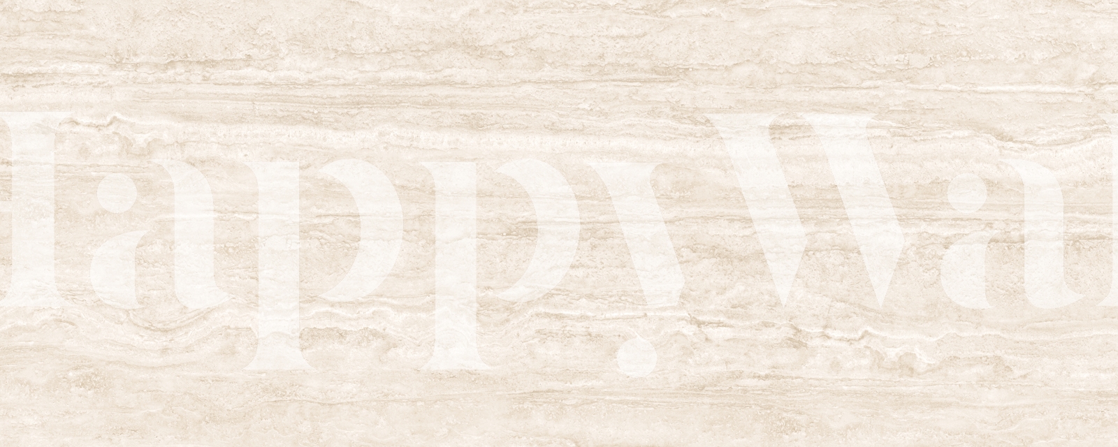 Ivory Cloud Travertine Veil Wallpaper | Happywall