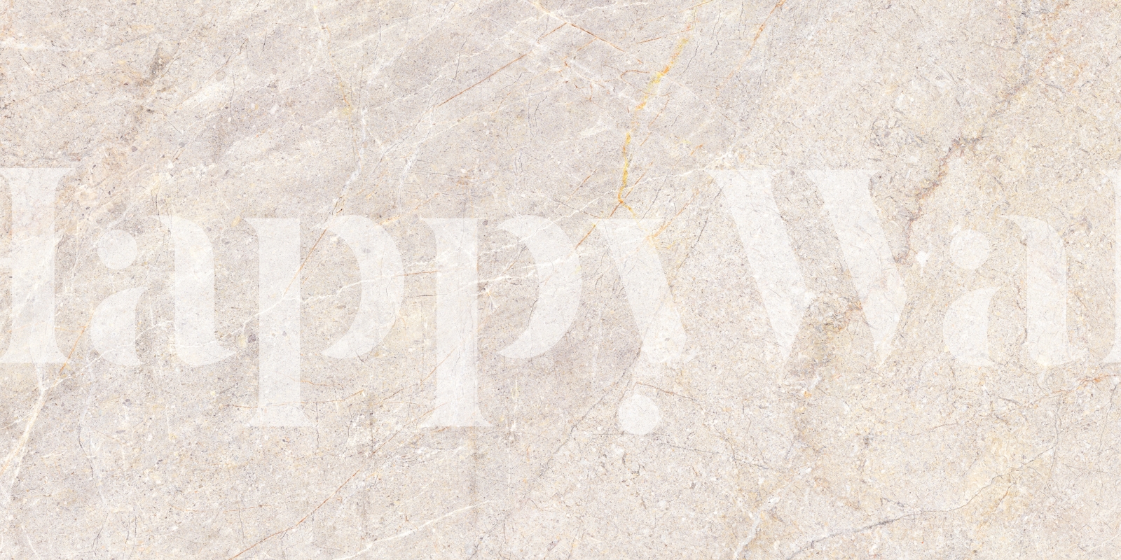 Light Travertine Fossil Stone Wallpaper - Happywall