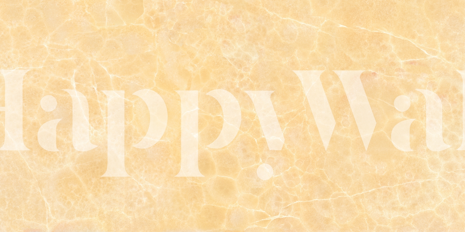 Yellow Crystal Onyx Stone Wallpaper - Happywall