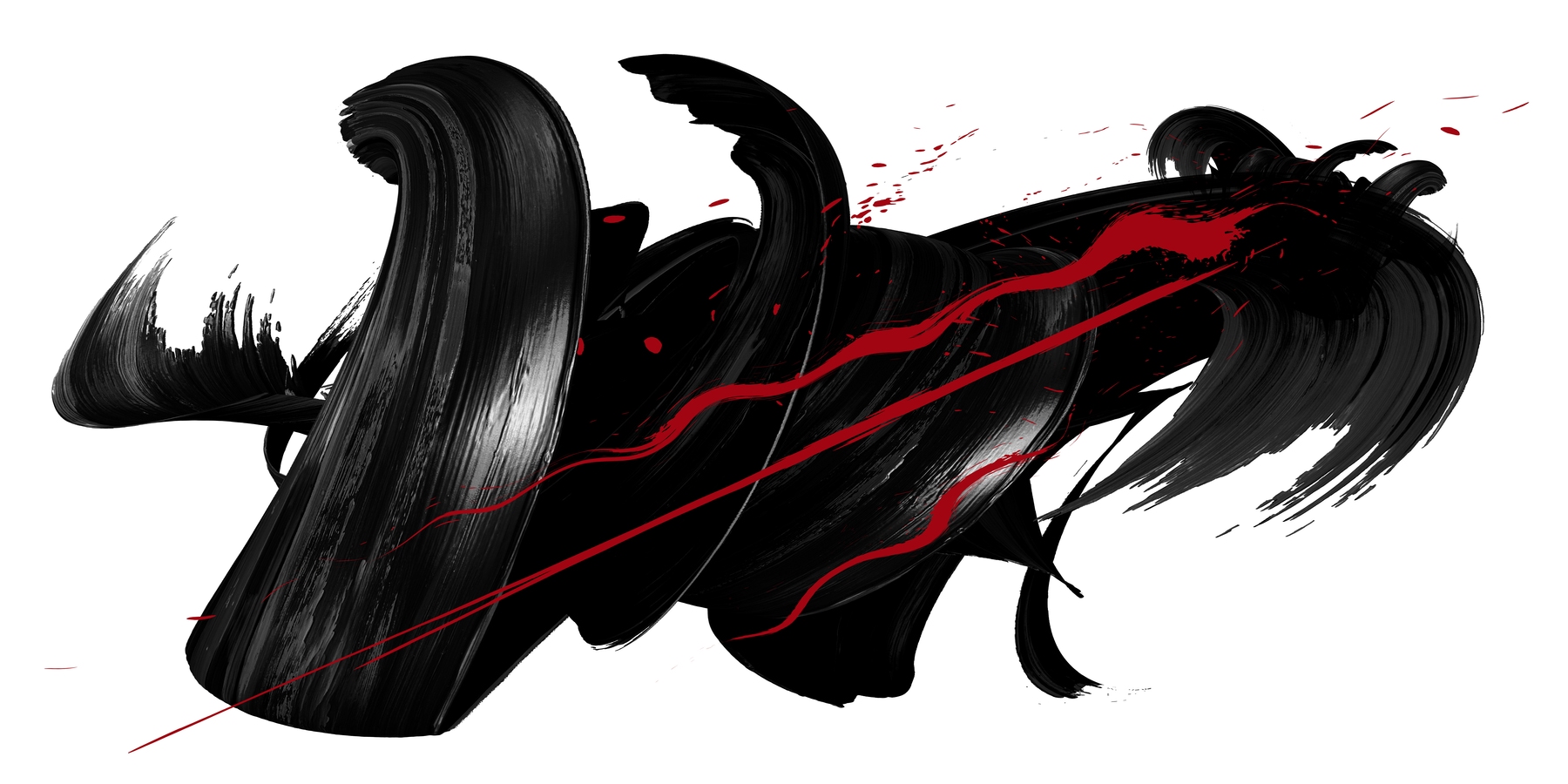 Ink Brush wallpaper - Free shipping | Happywall