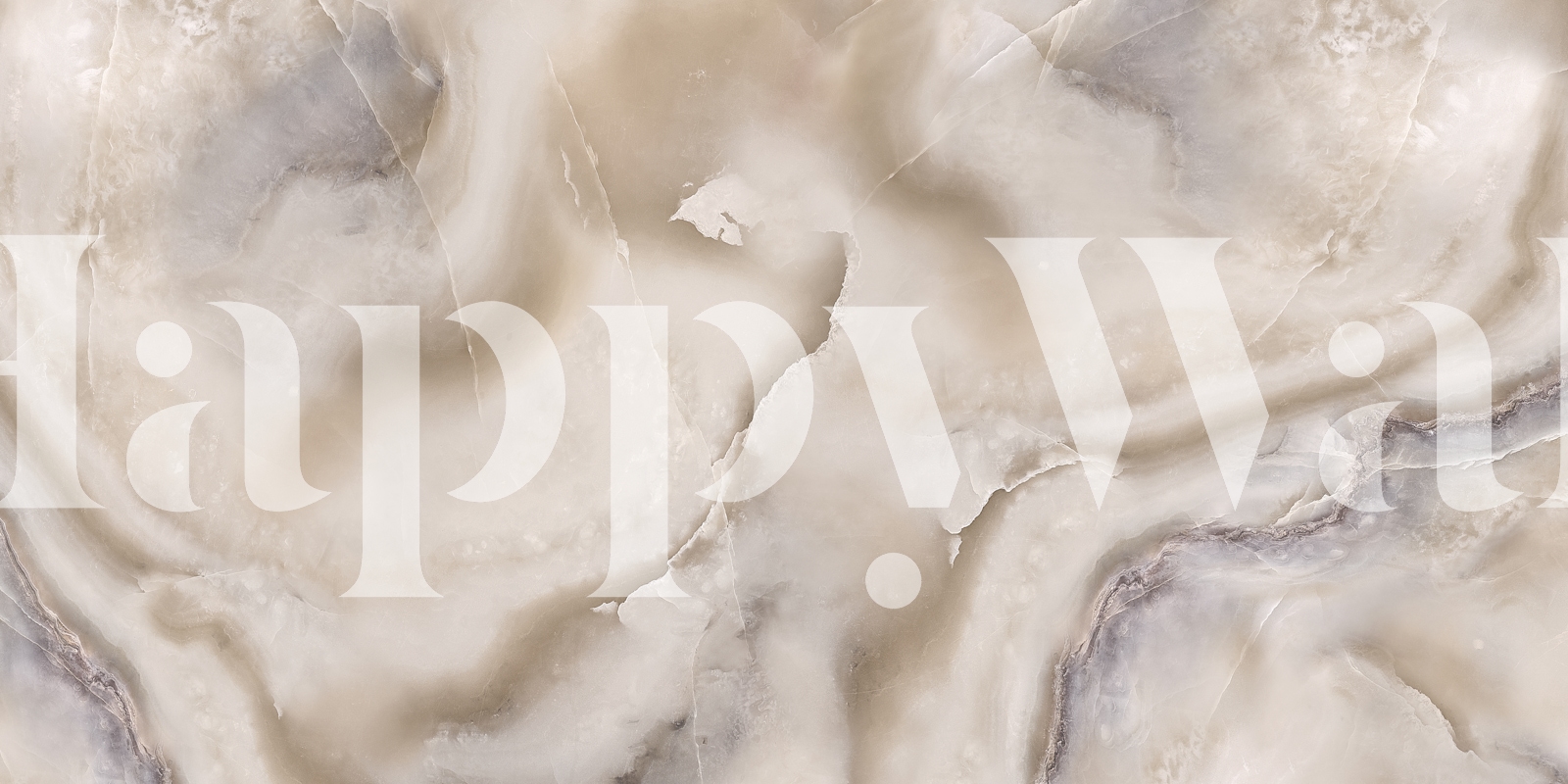 Italian Light Onyx Elegant Neutral - Happywall