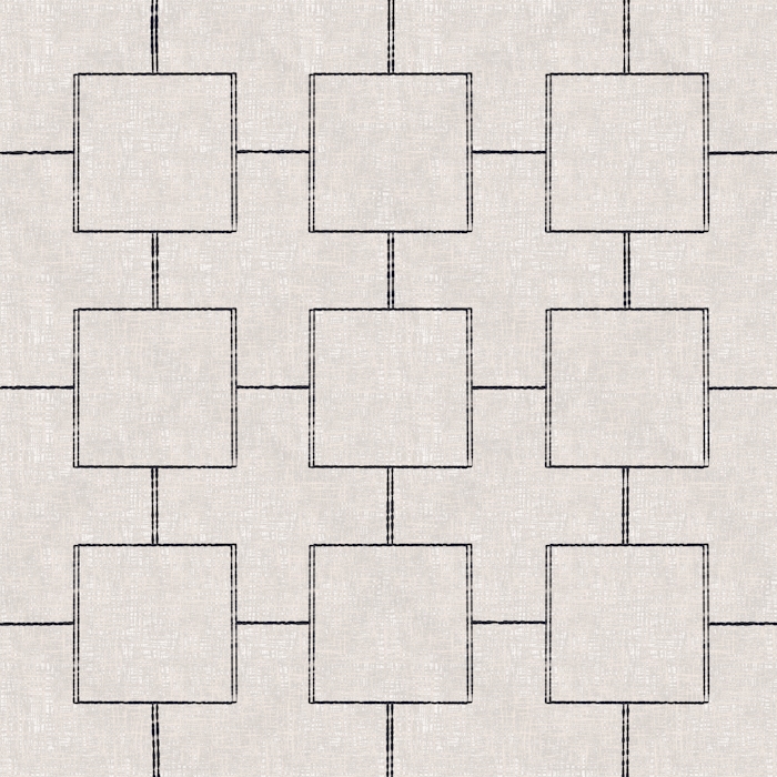Soft Taupe Contemporary Square Grid Wallpaper
