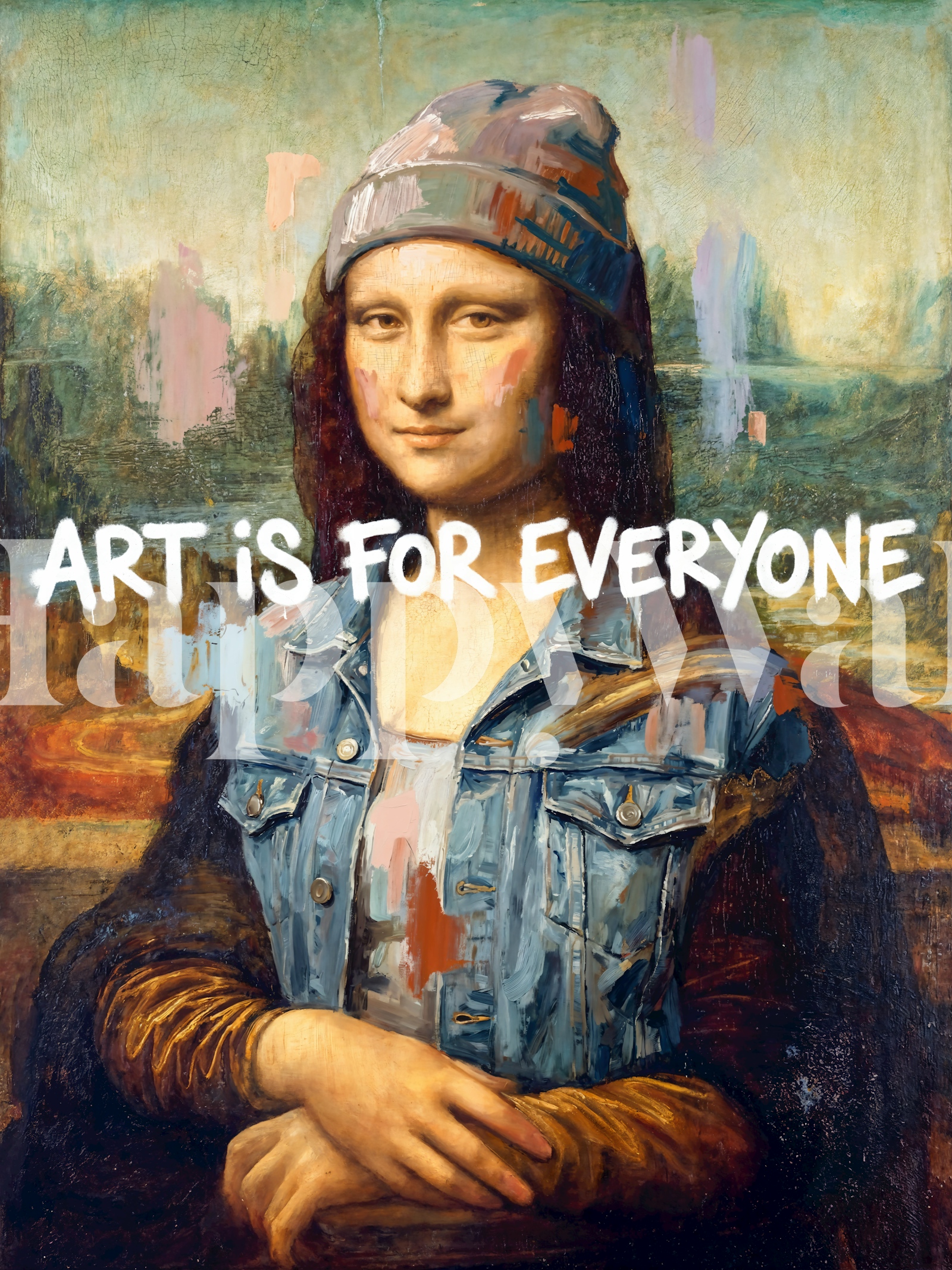 Mona Lisa Remix Behang | Happywall