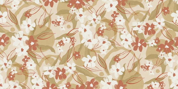 Soft Texture Zen Floral - Happywall.com