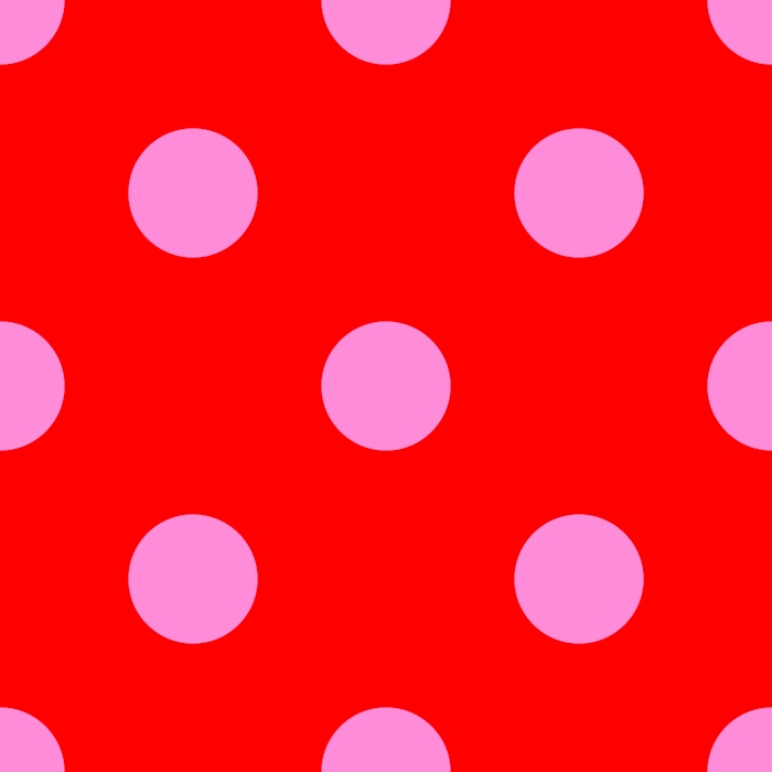 Polka Dot Pattern in Preppy Pink and Red