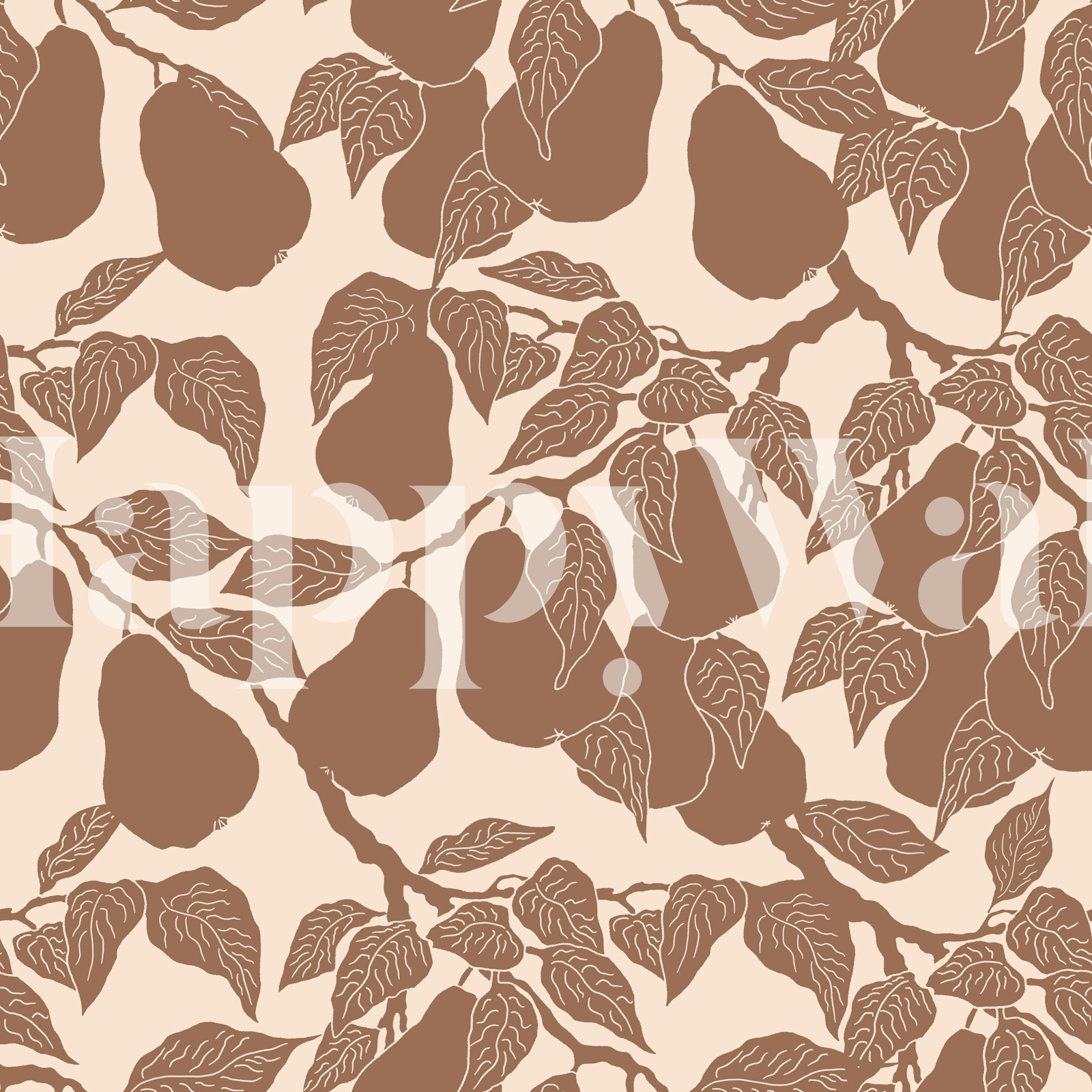 Rustic Pear Orchard Wallpaper | happywall.com