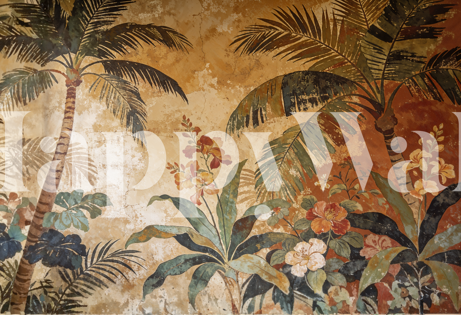 Palm Paradise Retreat Wallpaper - happywall.com