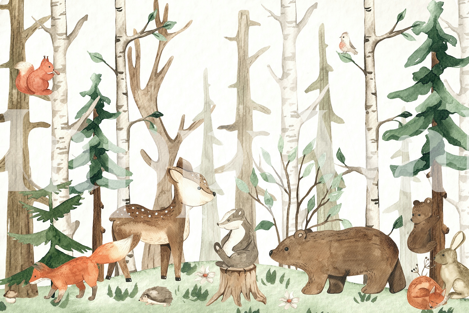 Happy Forest Animals Wallpaper - Happywall.com