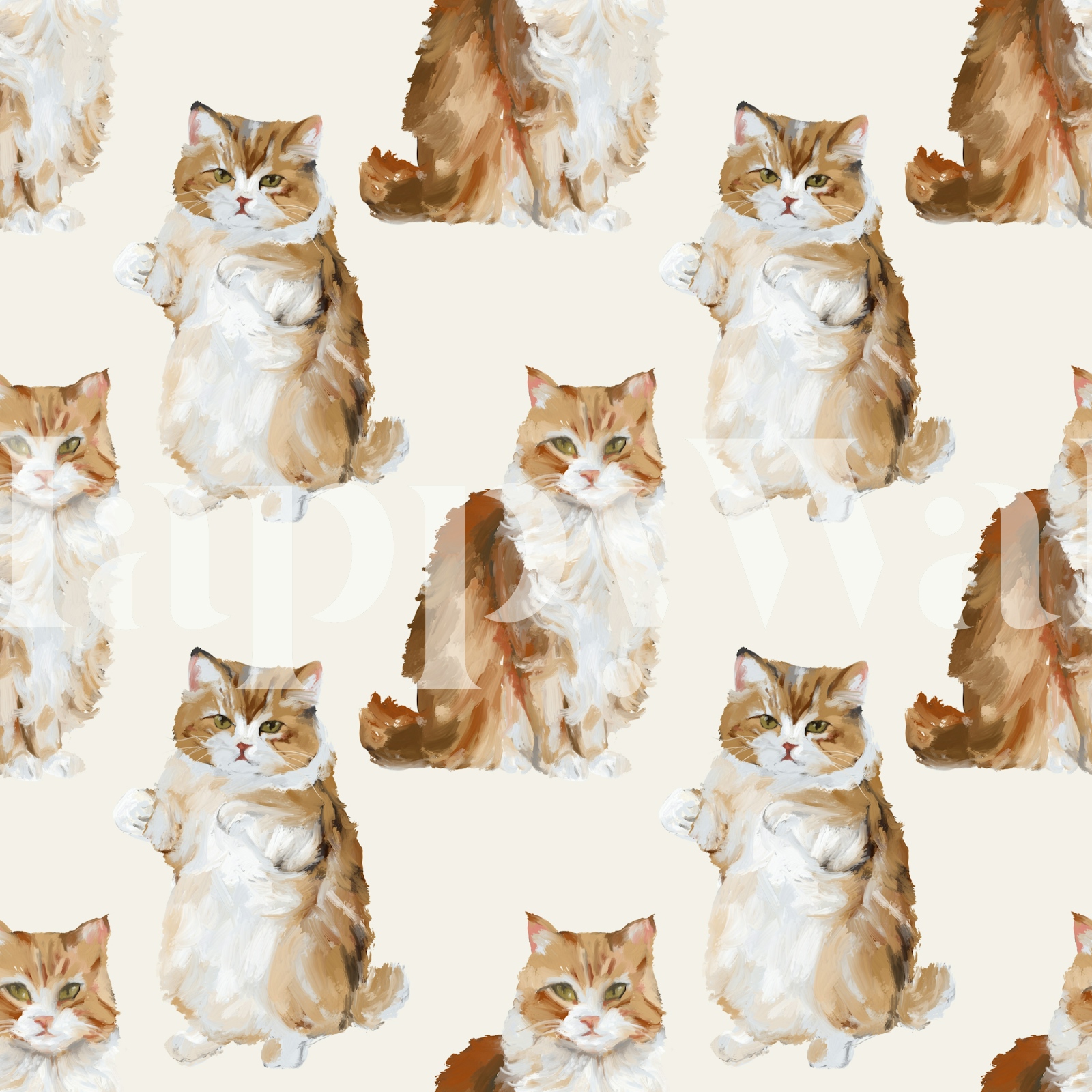 Ginger Tabby Cats Wallpaper | happywall.com