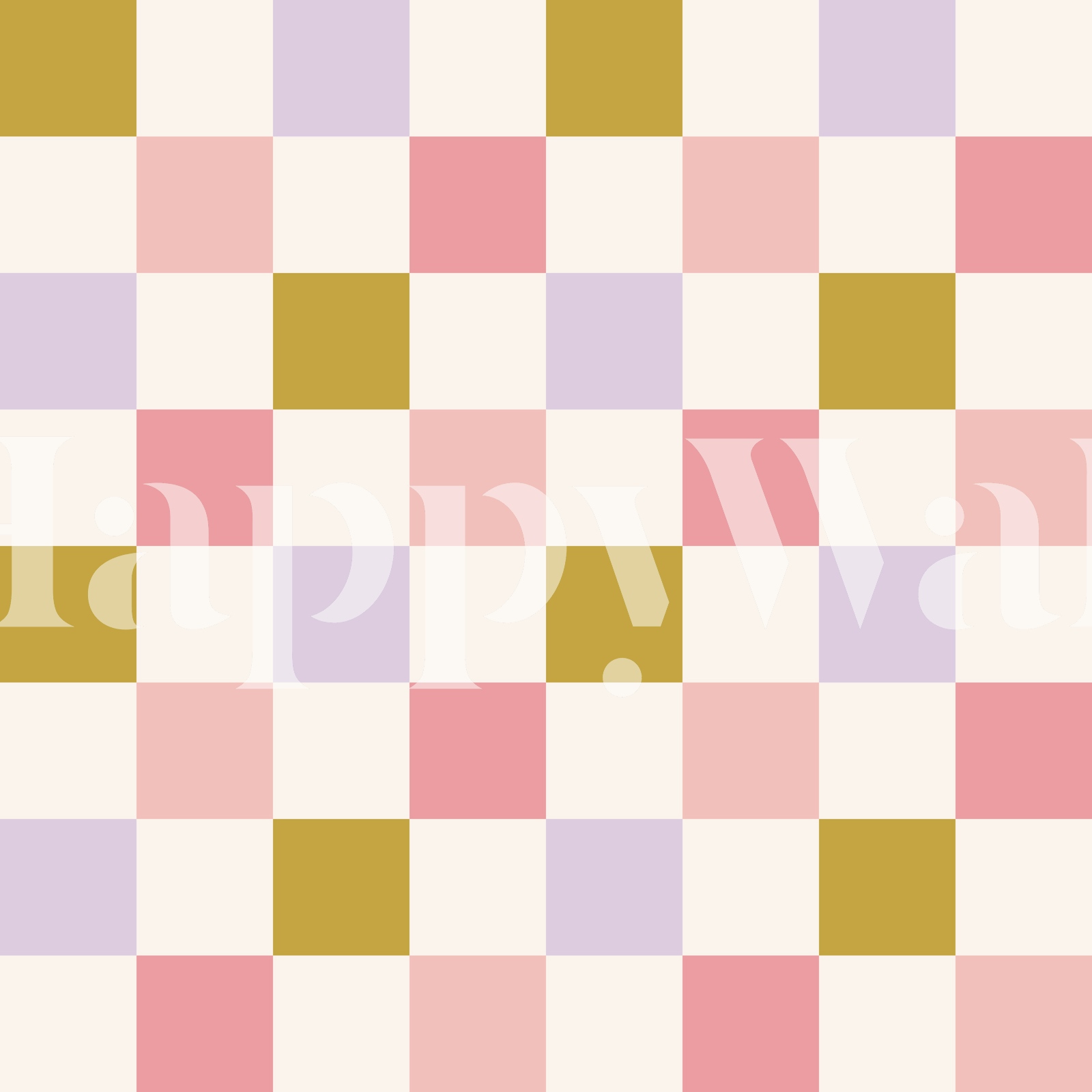 Pastel Checkerboard Grid Wallpaper
