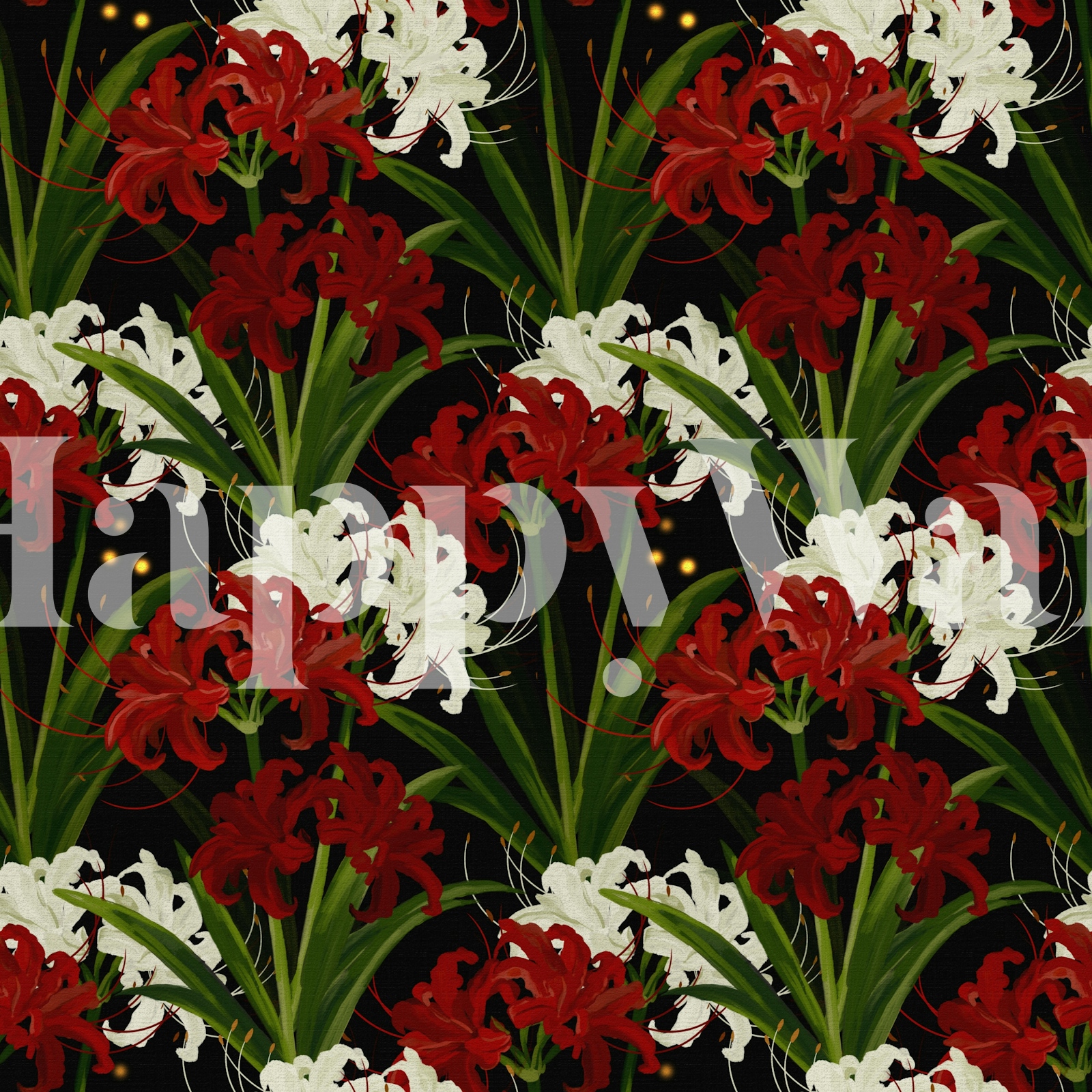 Midnight Spider Lily Bouquet Wallpaper