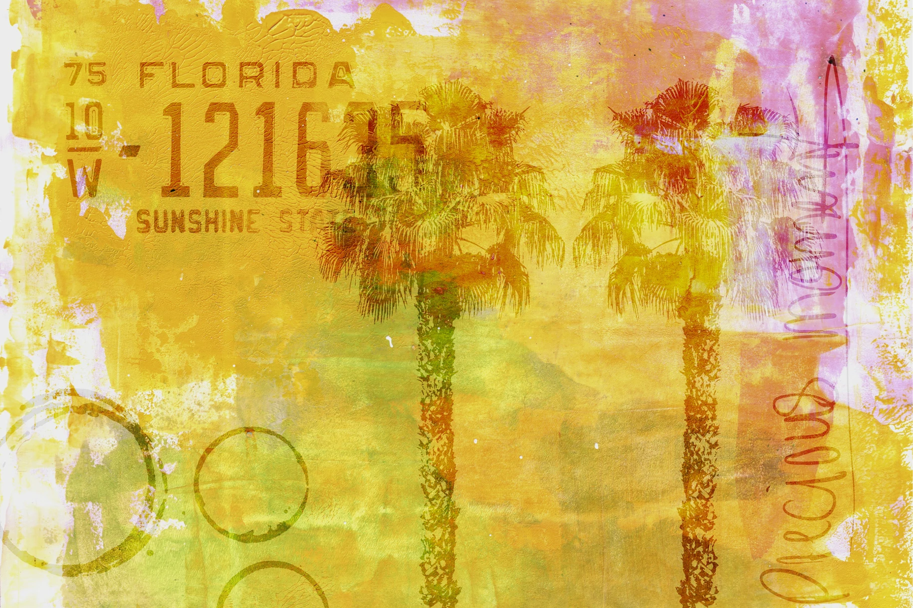 Florida Sunshine State Art Wallpaper - Buy Online | Happywall