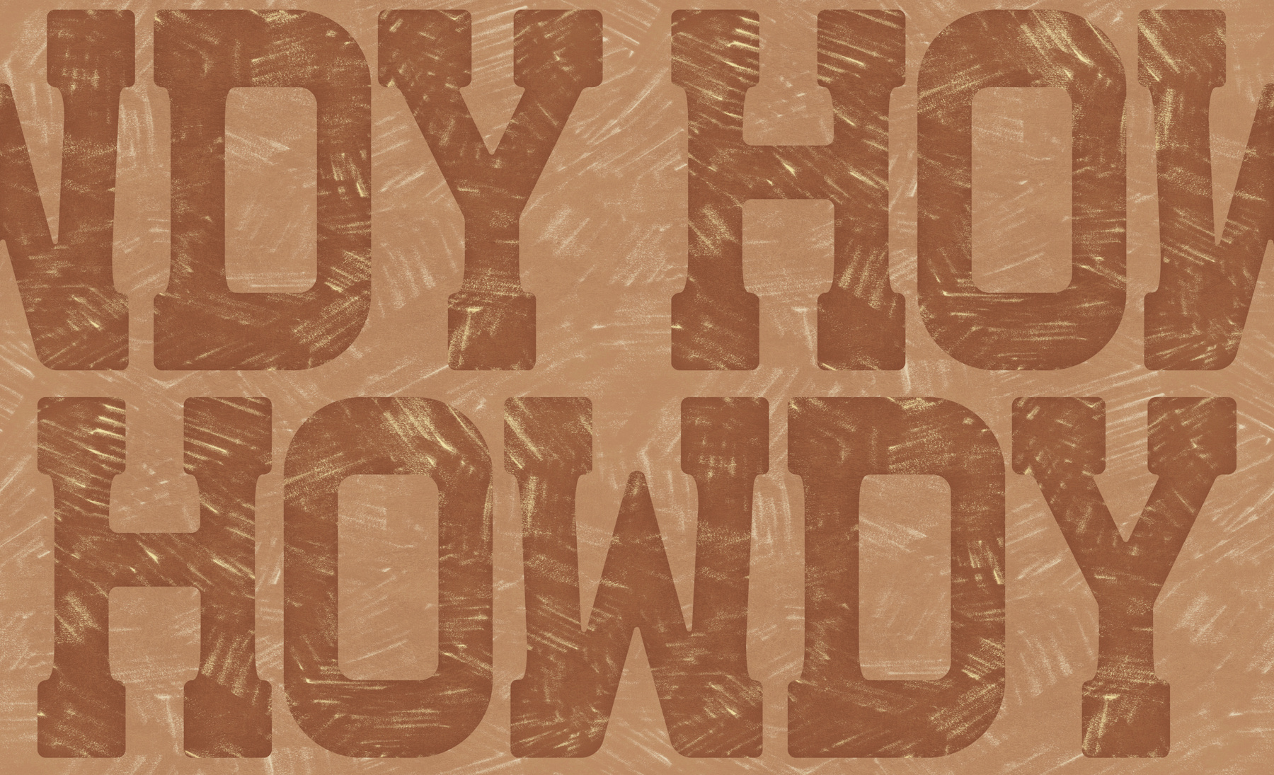 Western Howdy - tawny brown wallpaper | Happywall